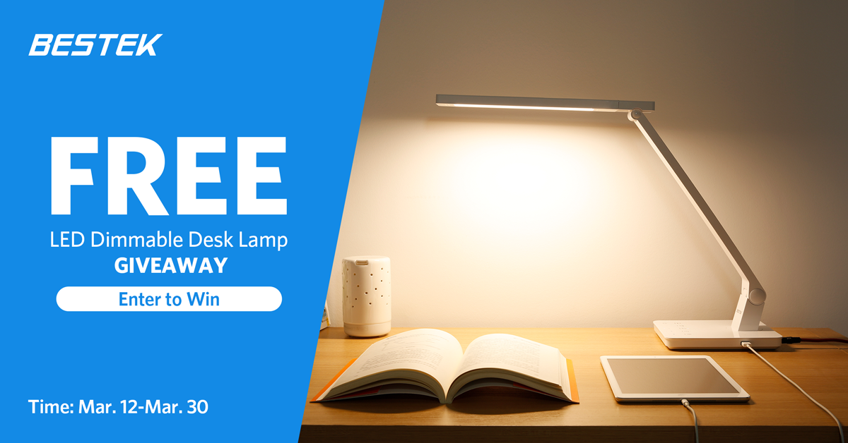 BESTEK Free Led Desk Lamp Giveaway